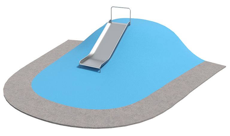 1500H Wide Stainless Steel Slide - Products - Moduplay